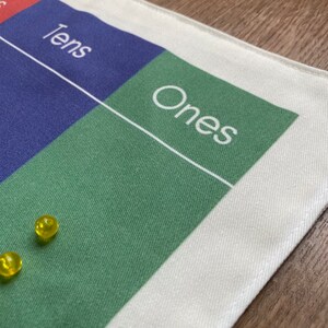 Place Value Work Mat Montessori Math Material Montessori Mat Cotton ...