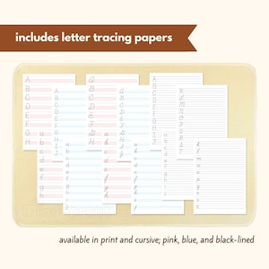 Montessori Writing Paper BUNDLE Sheet Strip Booklet Montessori Language ...