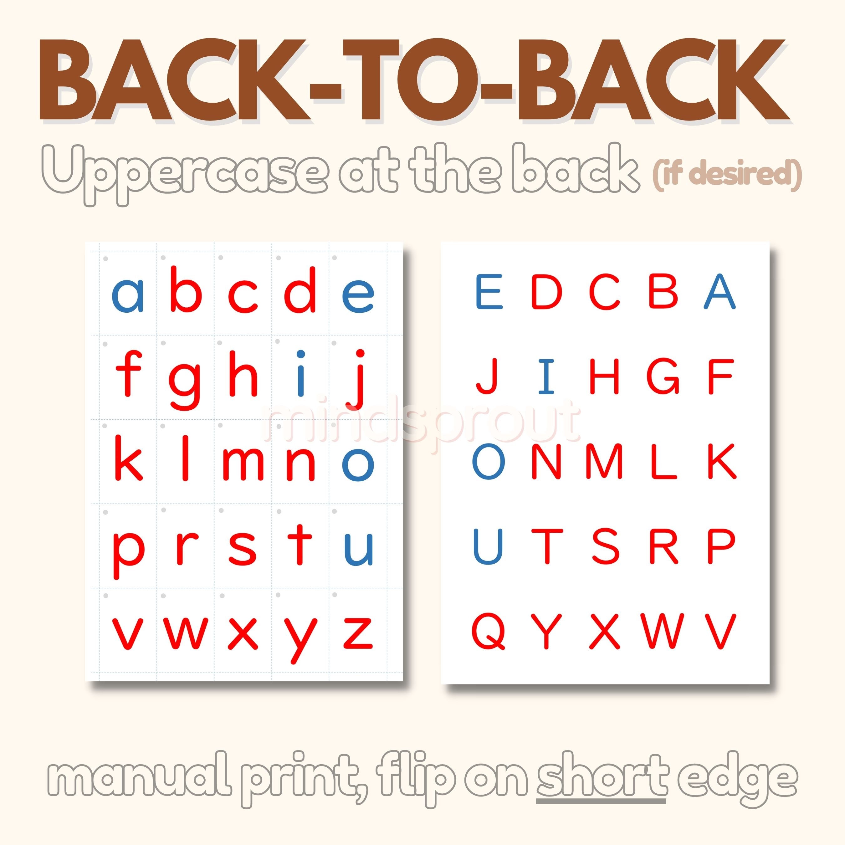 PRINT Small Movable Alphabet Letter Montessori Language Material ...