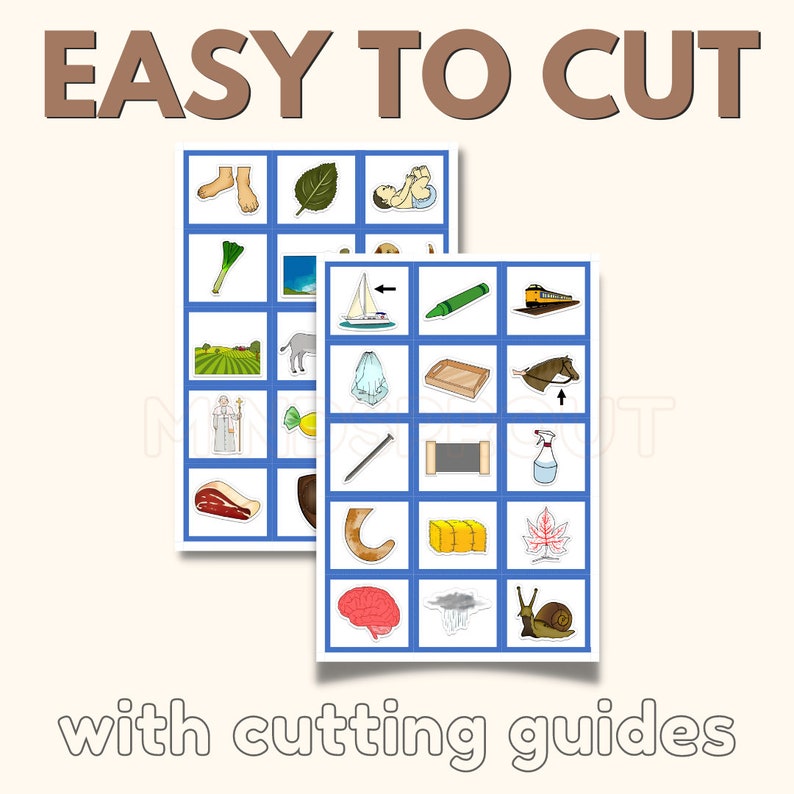 Phonetic Reading Long Vowel Sound Picture Card Montessori Object Box ...