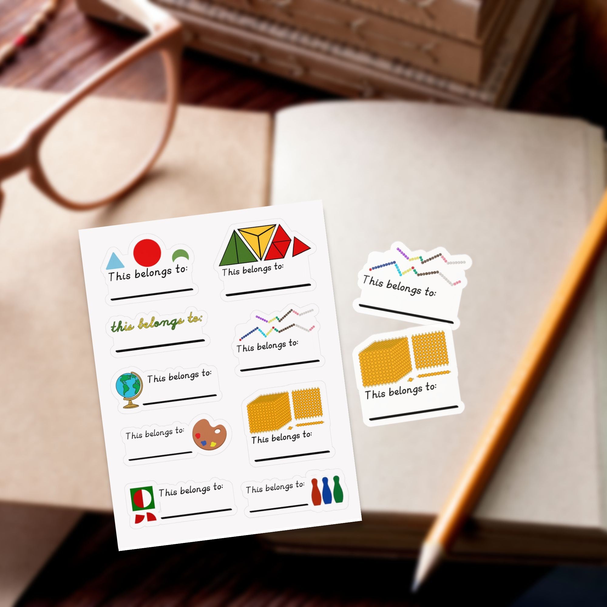 Montessori Sticker Labels for Montessori Student Journaling Sticker ...