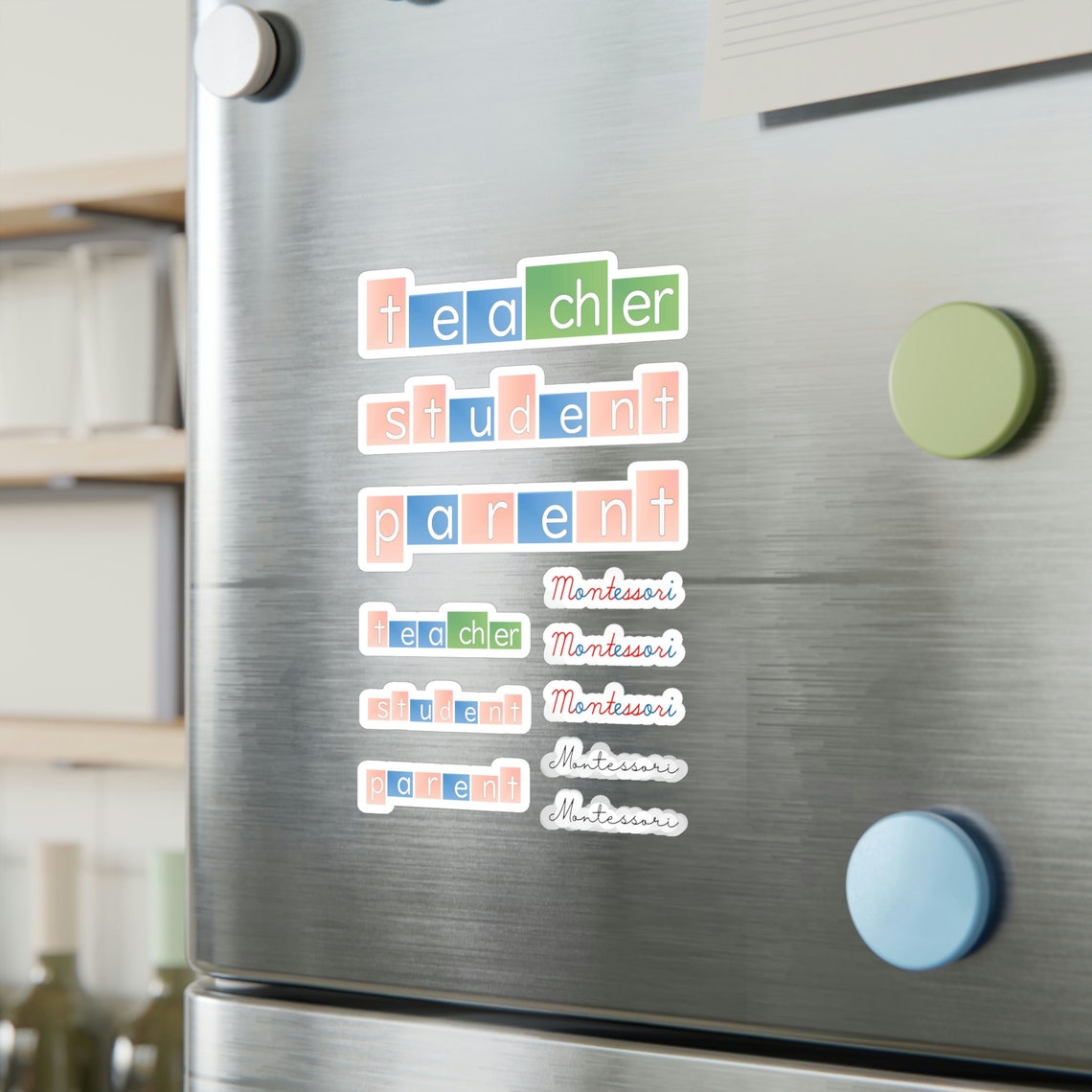 Montessori Sticker Sheet Bundle Montessori Teacher Student - Etsy