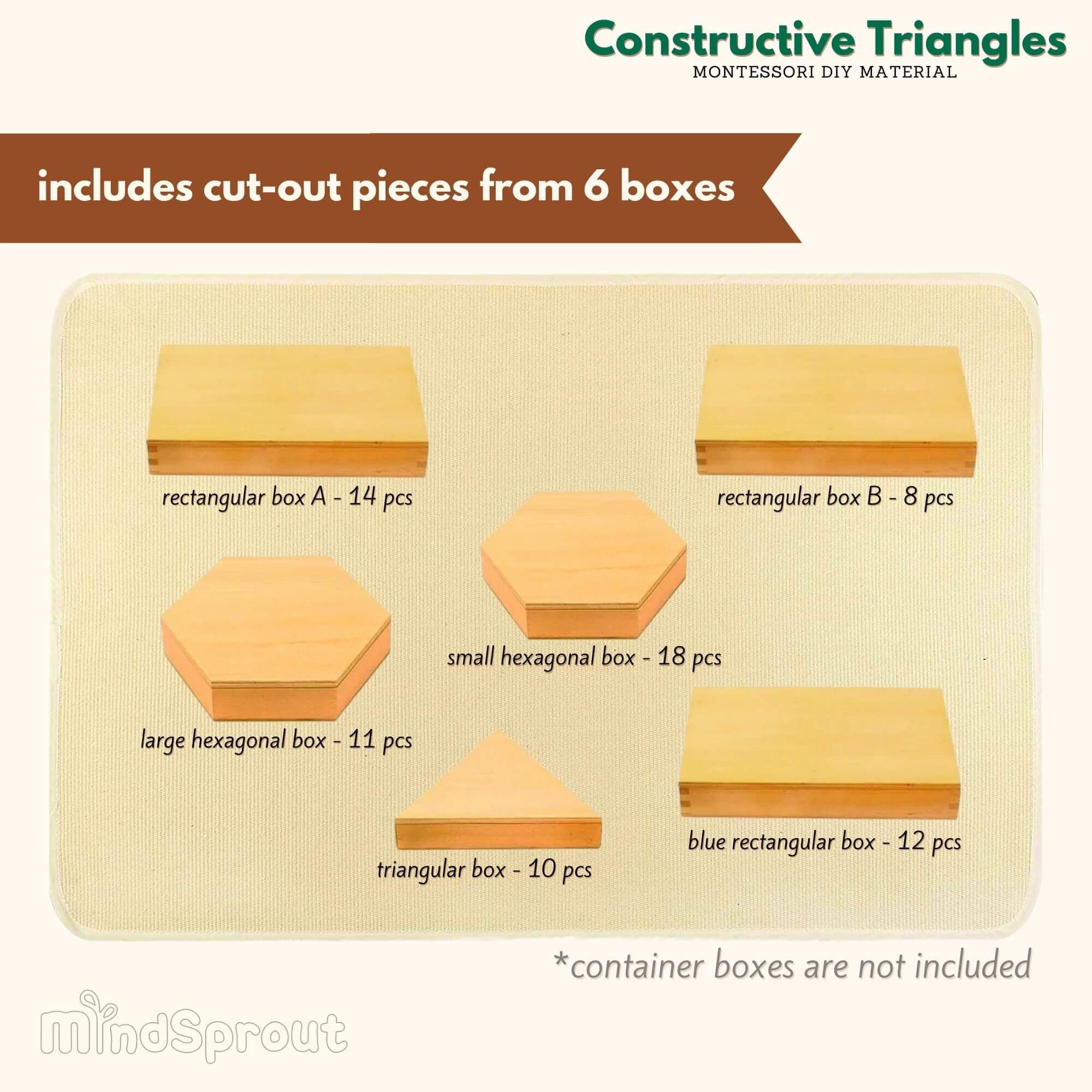 DIY Constructive Triangles Montessori Sensorial Material DIY Montessori ...