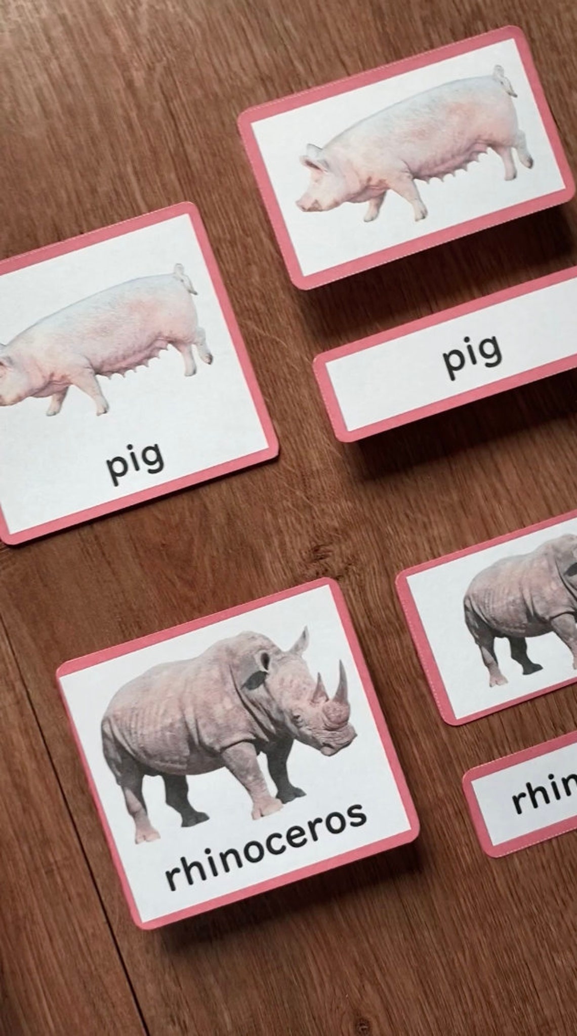MAMMALS Three Part Cards Montessori Nomenclature 3-part Classified ...
