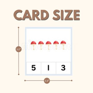 Preschool Activity Counting Cards Activity Winter Woodland Animal ...