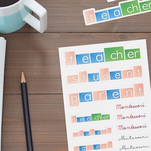 Montessori Sticker Sheet Bundle Montessori Teacher Student Parent ...
