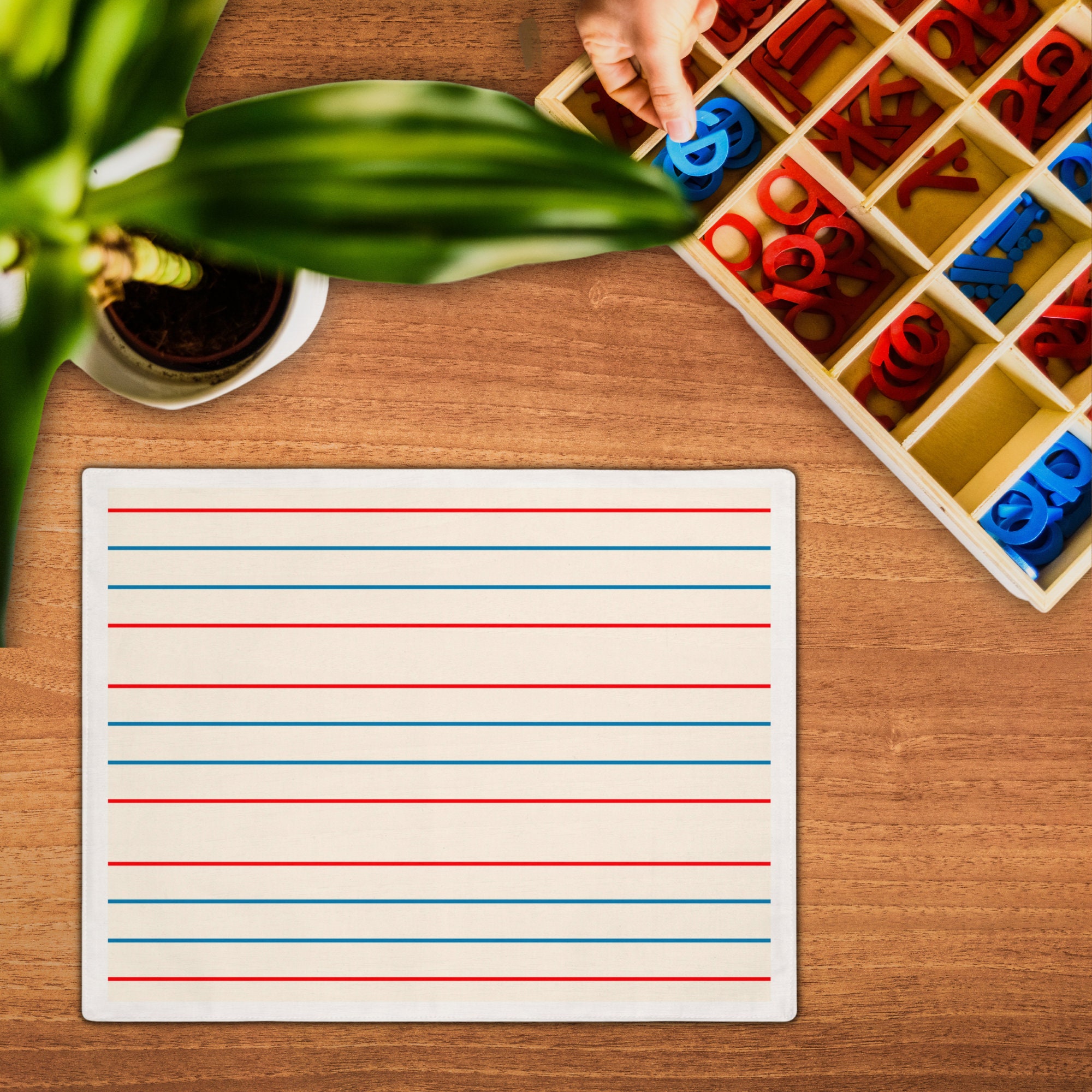 Montessori Writing Movable Alphabet Mat Small Montessori Rug Alphabet ...