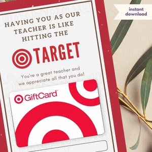 Target Gift Card Holder Teacher Gift Idea Last Minute Birthday Gift for ...