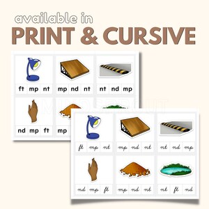 CONSONANT BLENDS Beginning & Ending Sound Montessori Language Blue ...