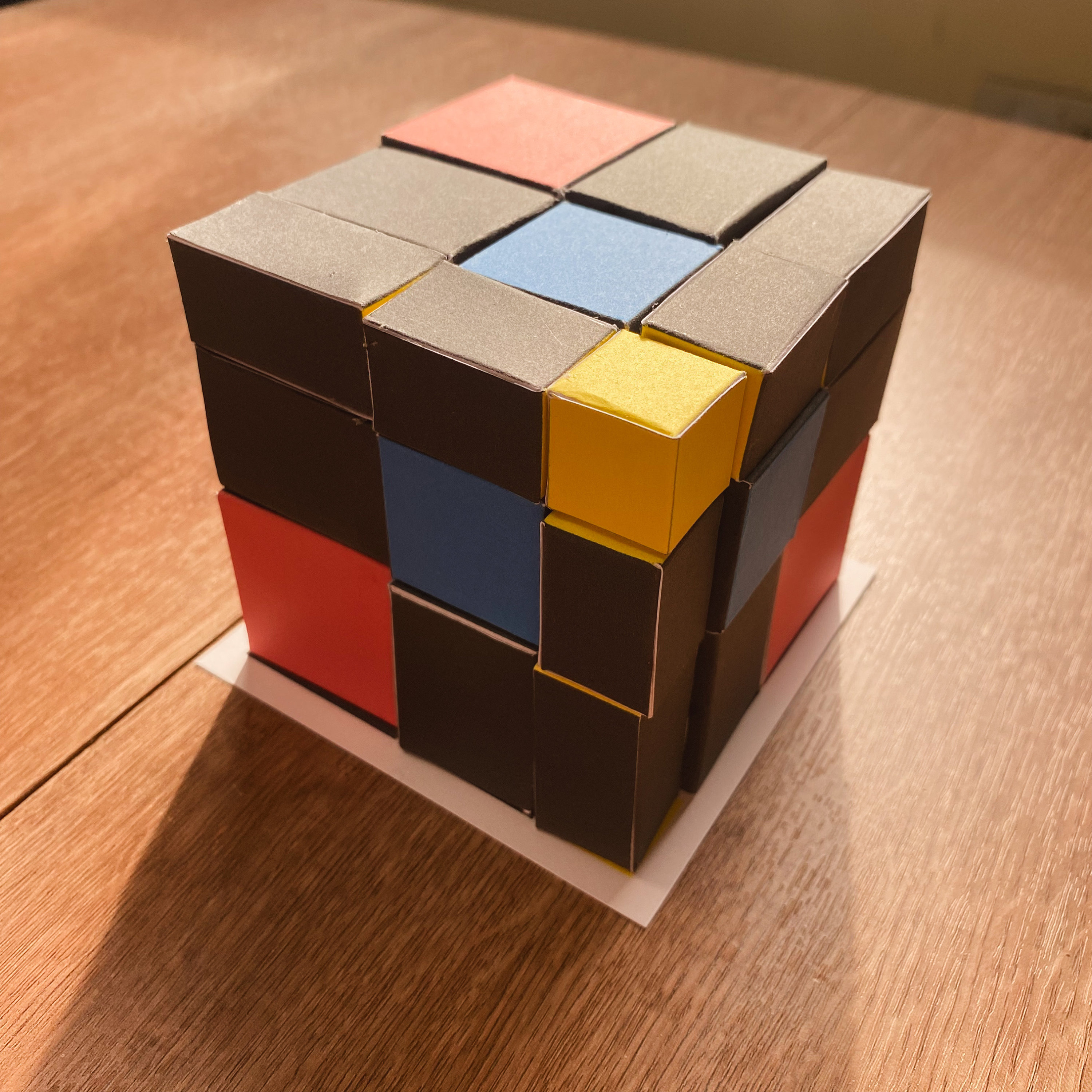 Diy Binomial Cube Trinomial Cube Montessori Sensorial Material Diy