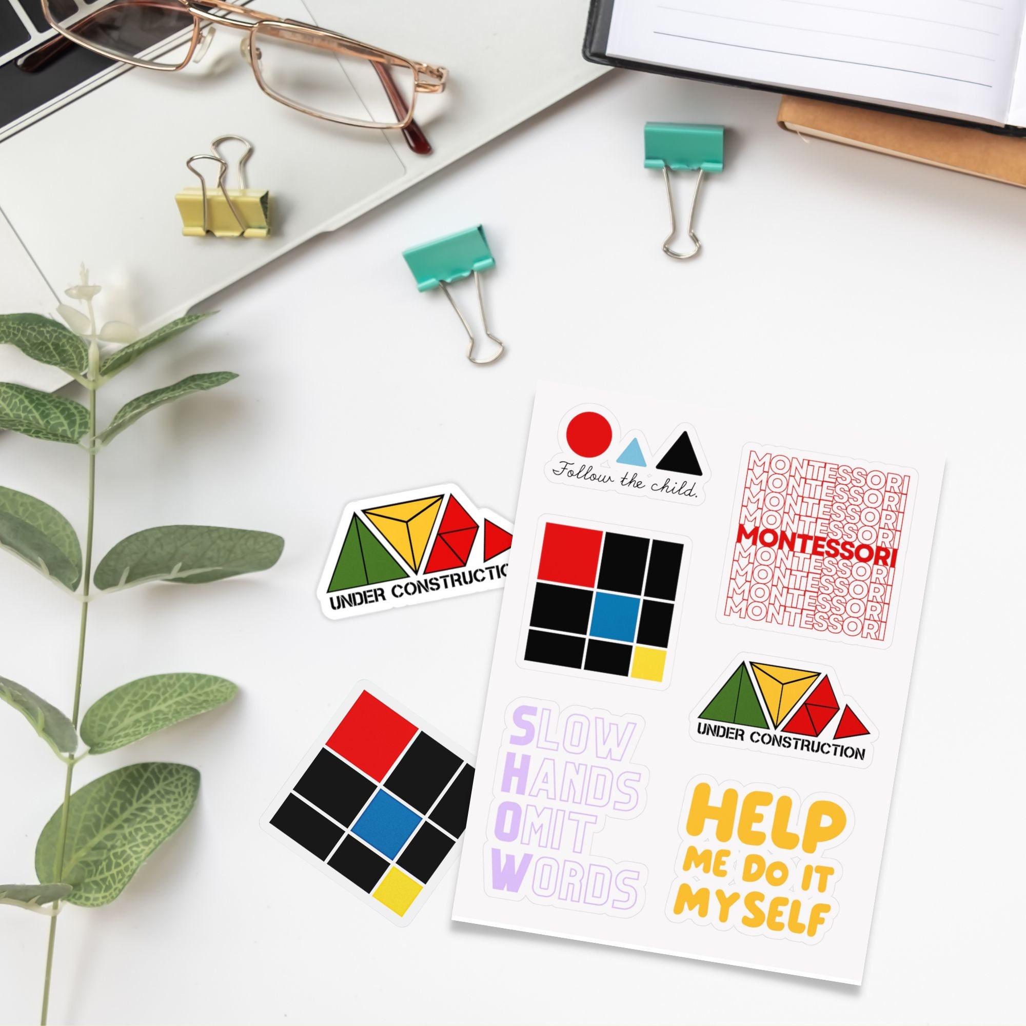 Montessori Sticker Sheet Pack Gift for Montessori Teacher - Etsy