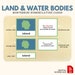 Landforms Bodies of Water Montessori Nomenclature 5-part Card Booklet ...