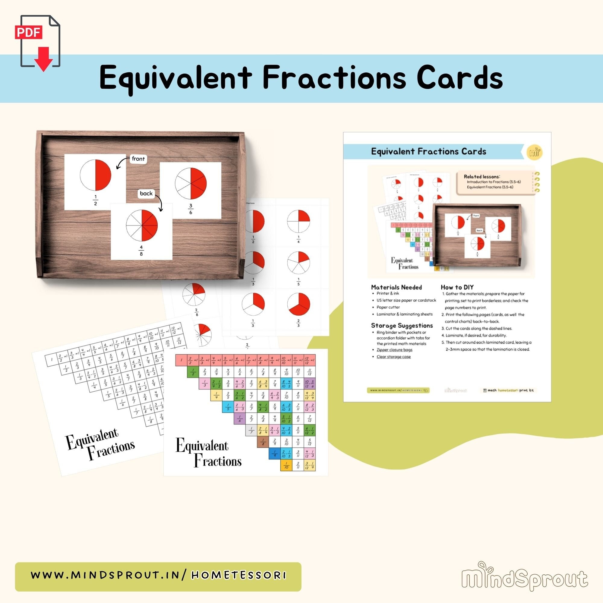 Planilha De Fracoes Equivalentes Para Imprimir Gratuitamente Relação