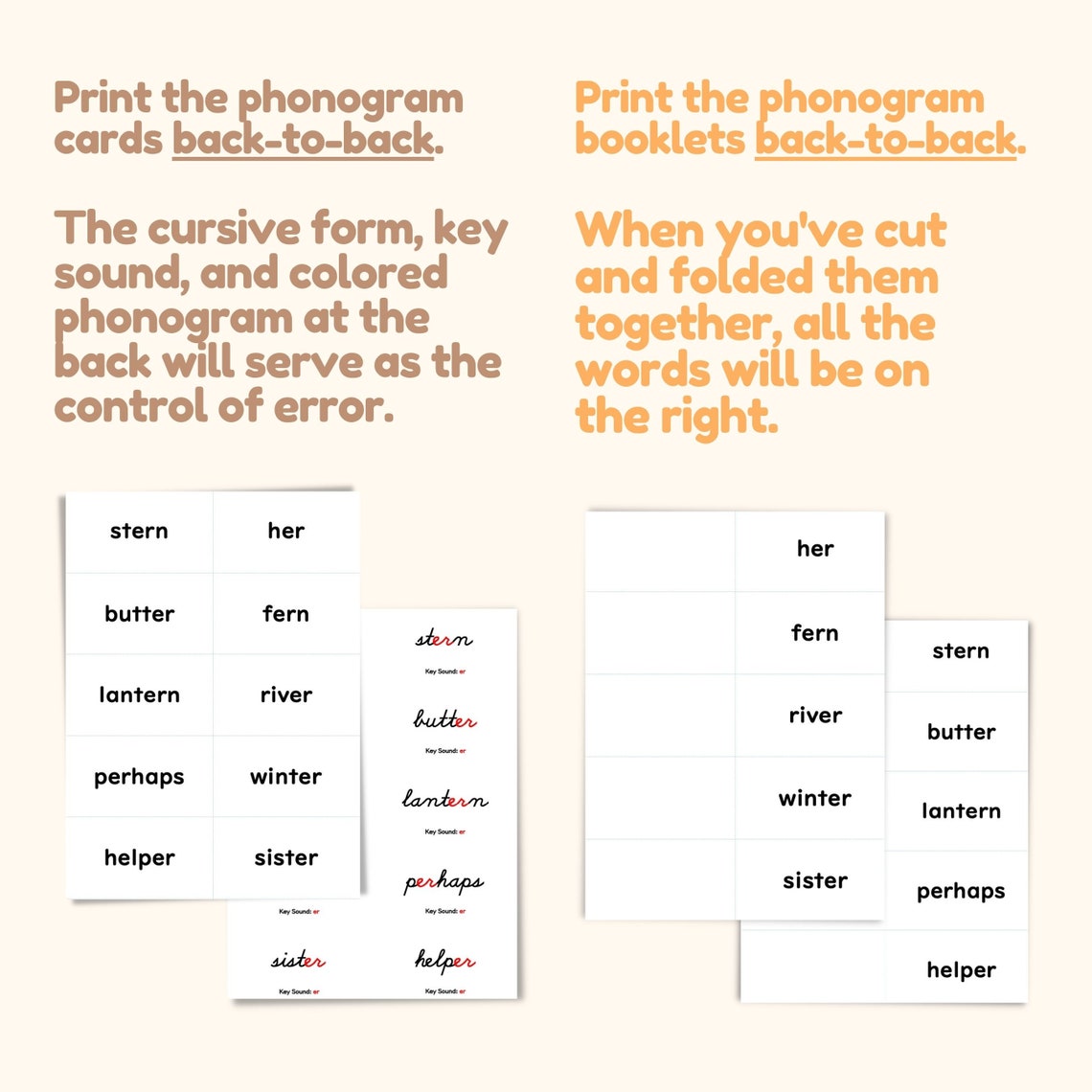 PHONOGRAM Booklets Montessori Language Dwyer Approach Reading Folders ...