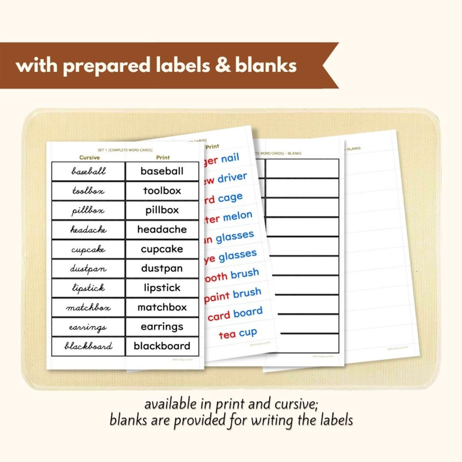 Montessori COMPOUND WORDS Word Study Montessori Language Reading and ...