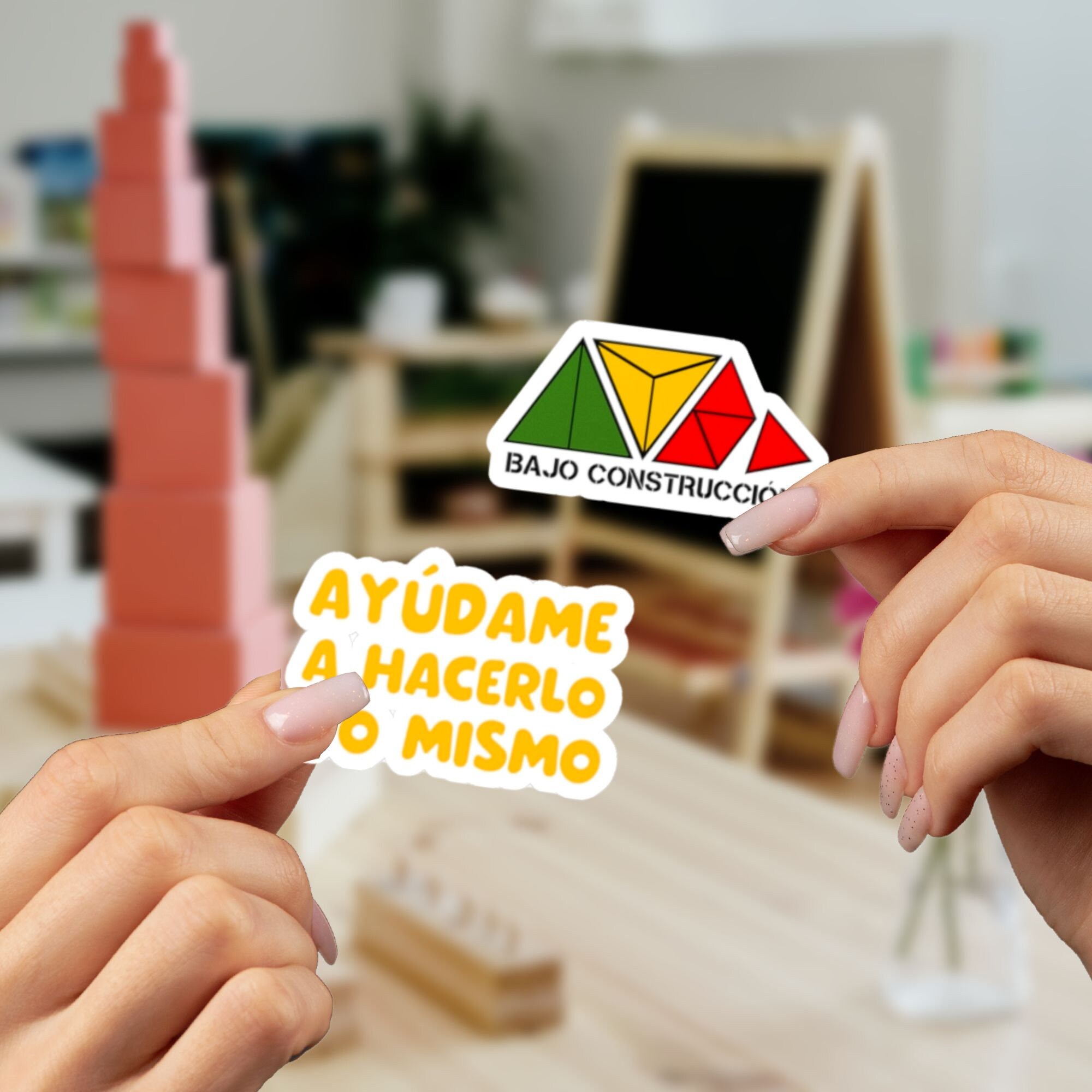 Spanish Montessori Sticker Sheet Pack Gift for Montessori Teacher ...