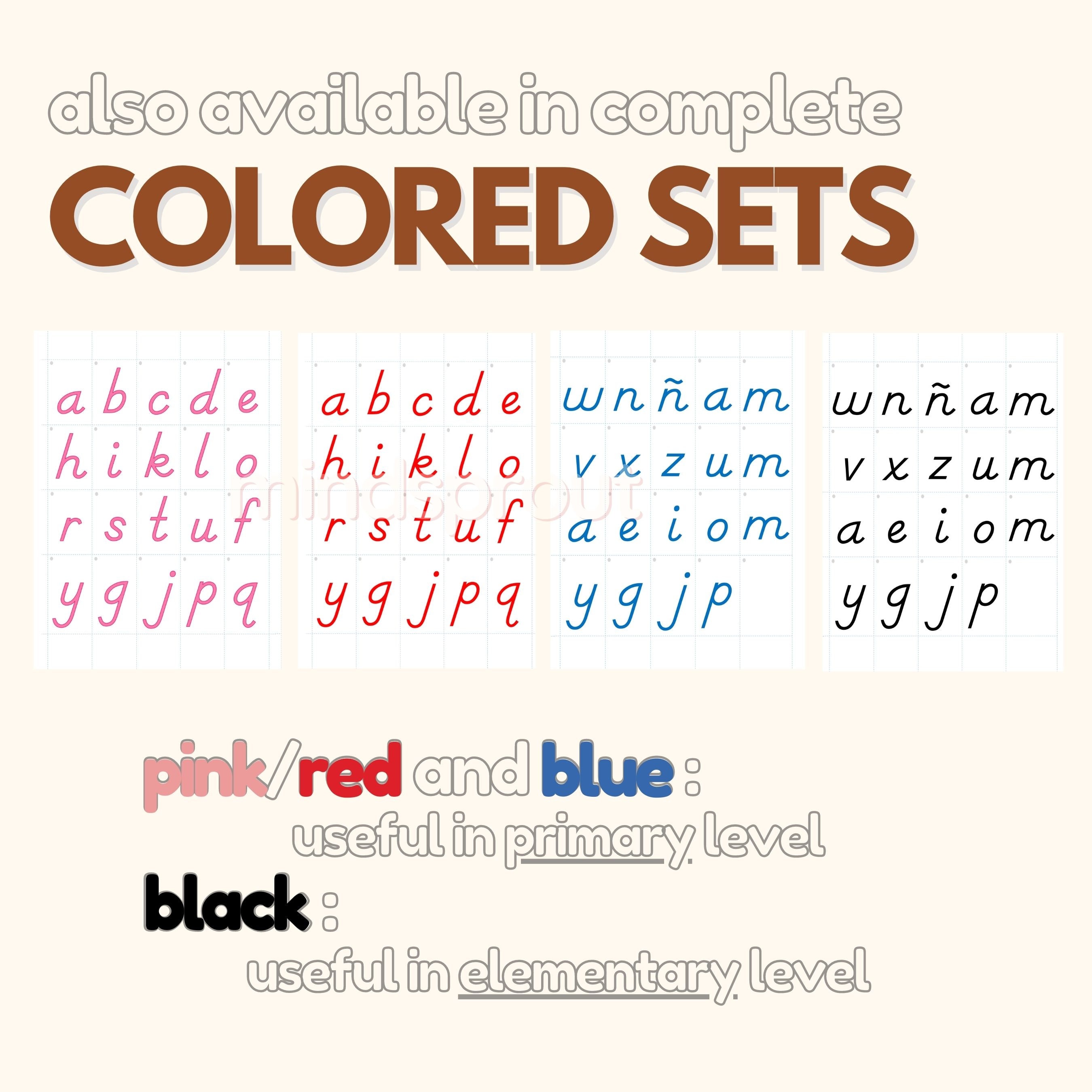 DNEALIAN Small Movable Alphabet Letter Montessori Language Material ...