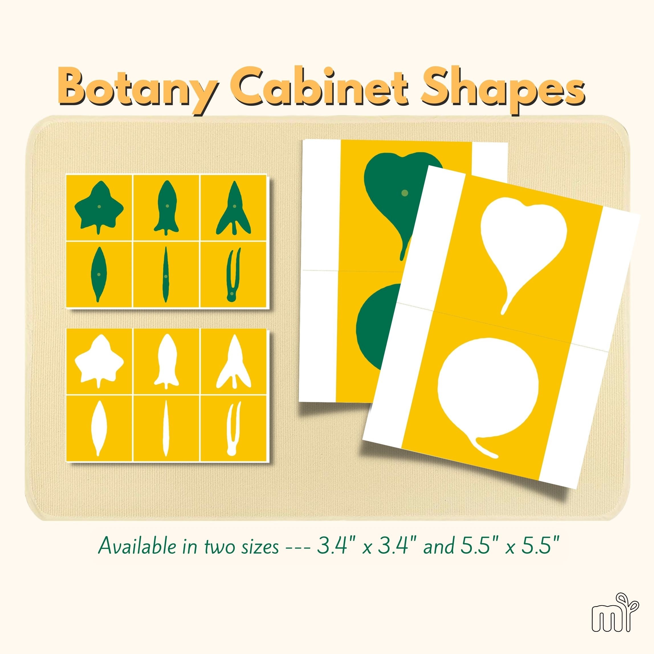 Botany Cabinet Shapes Montessori Botany Puzzle Cards Montessori Leaf ...
