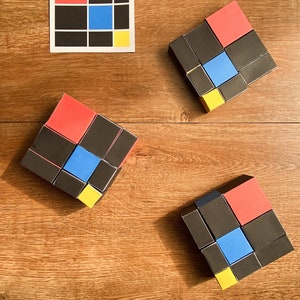 DIY Binomial Cube & Trinomial Cube Montessori Sensorial Material DIY ...