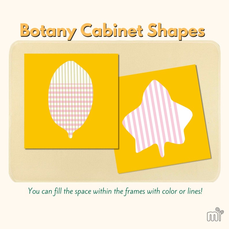 Botany Cabinet Shapes Montessori Botany Puzzle Cards Montessori Leaf ...