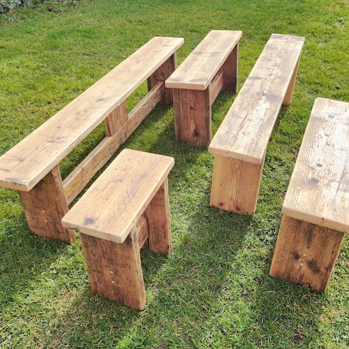 Rustic Reclaimed Scaffold Bench - Etsy