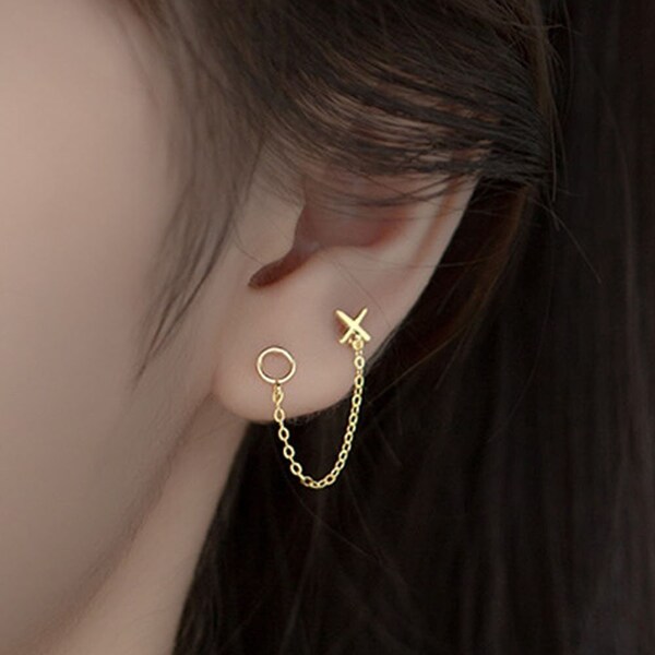 Connected Earrings - Etsy