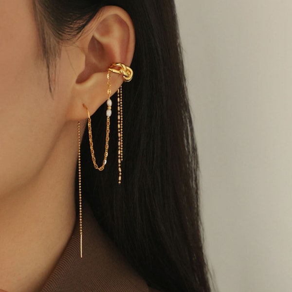 Pearl Ear Cuff - Etsy