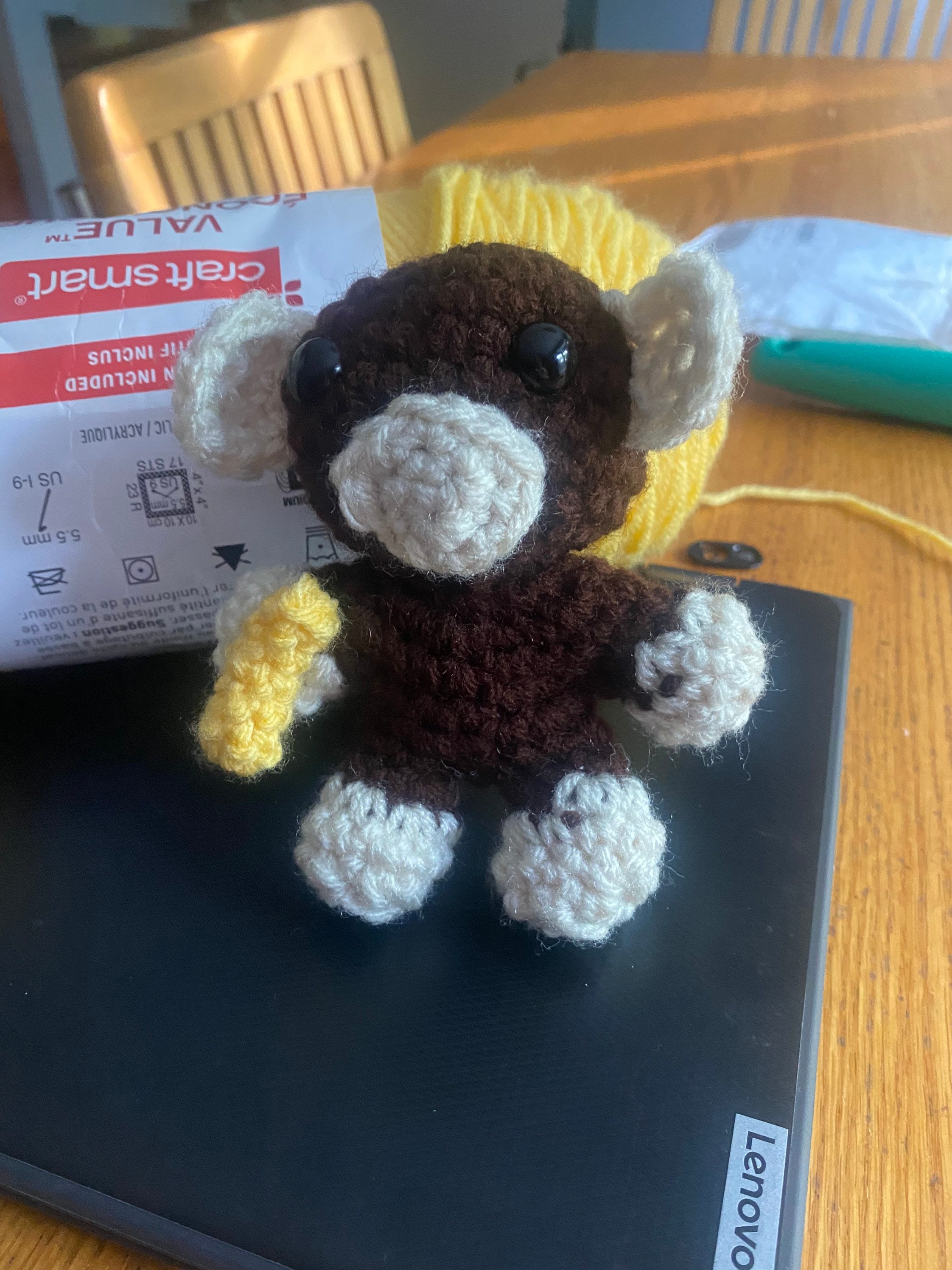 Mini Crochet Monkey - Etsy