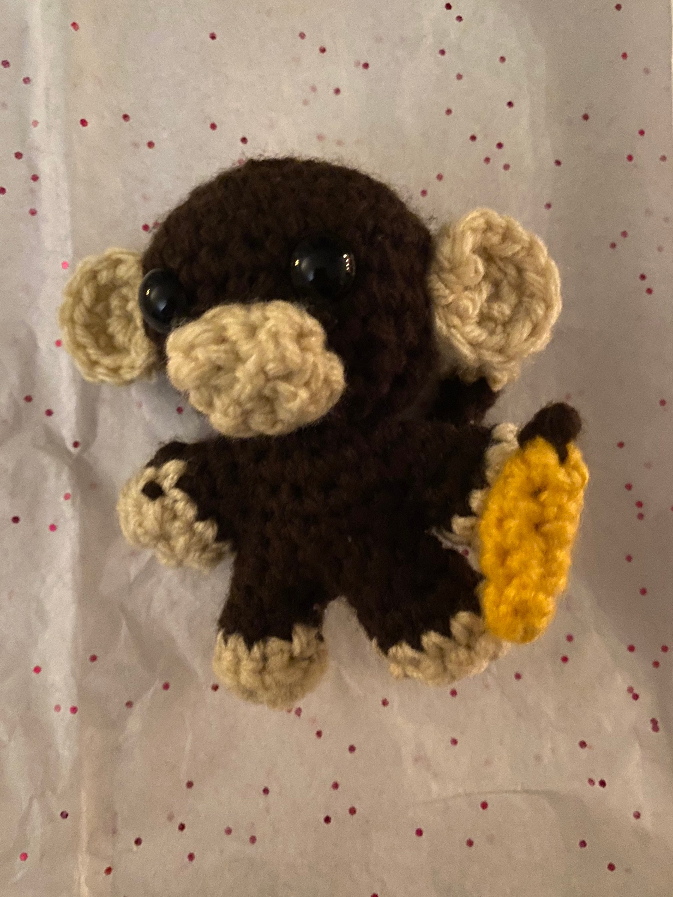 Mini Crochet Monkey - Etsy