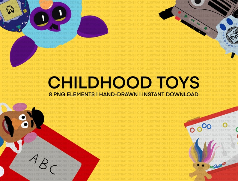 90s Nostalgia Png, Toys Clip Art, Kids Clip Art, Toys Stickers, Sticker ...