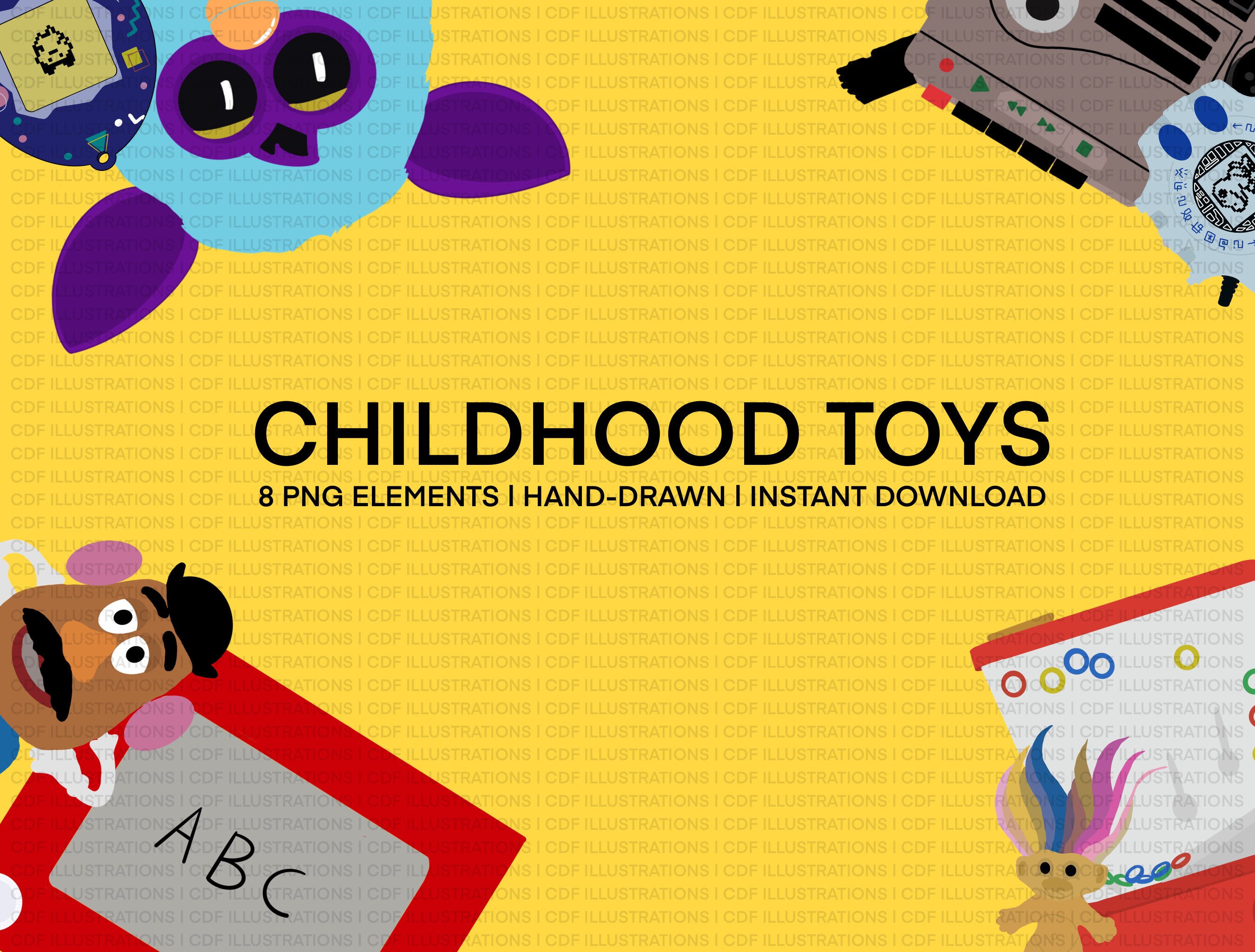 90s Nostalgia Png, Toys Clip Art, Kids Clip Art, Toys Stickers, Sticker ...