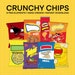 Chips Clip Art, Crisps Clip Art, Junk Food Clip Art, Food Sticker ...