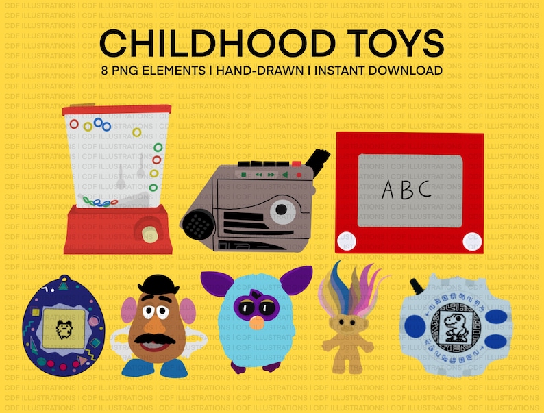 90s Nostalgia Png, Toys Clip Art, Kids Clip Art, Toys Stickers, Sticker ...
