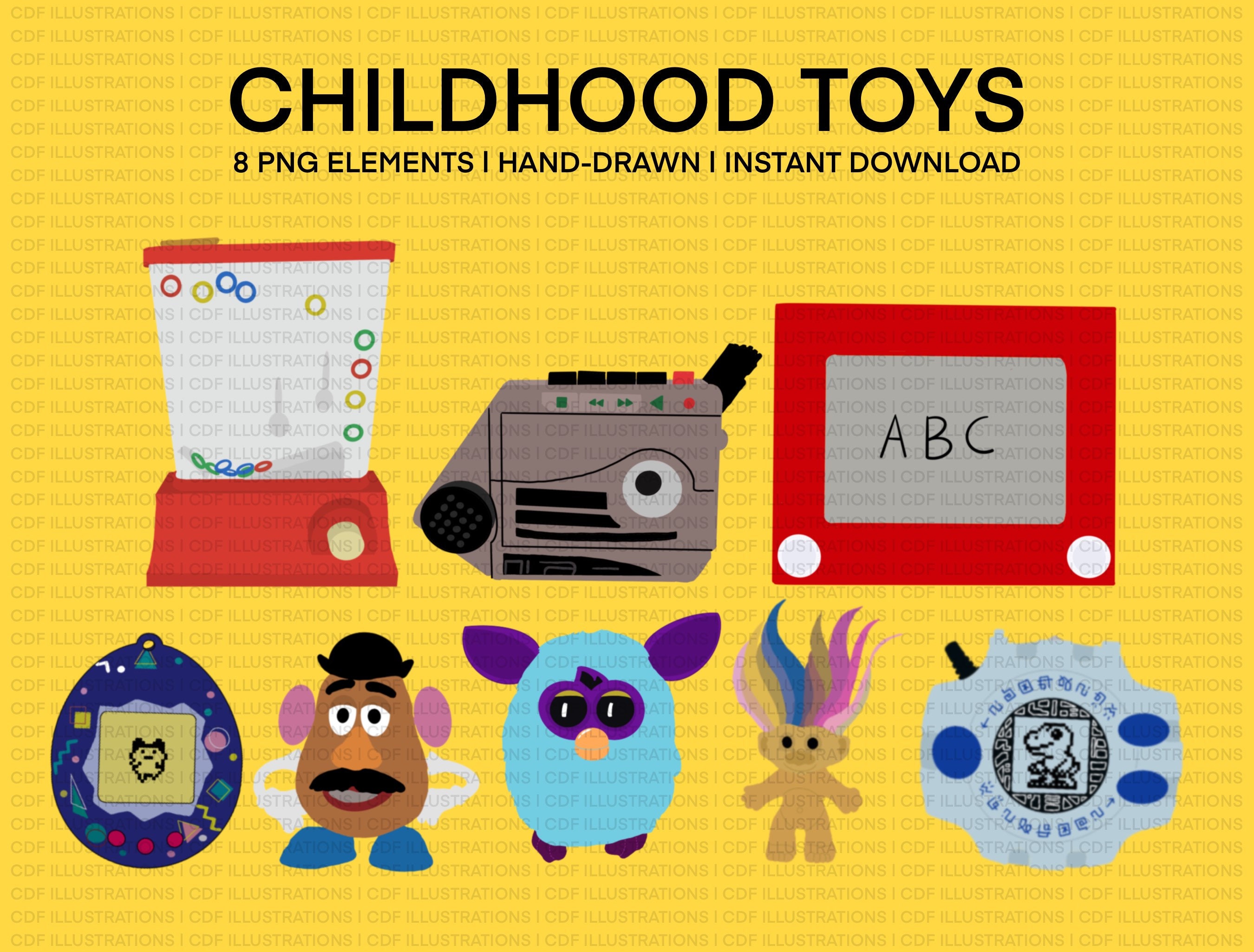 90s Nostalgia Png, Toys Clip Art, Kids Clip Art, Toys Stickers, Sticker ...