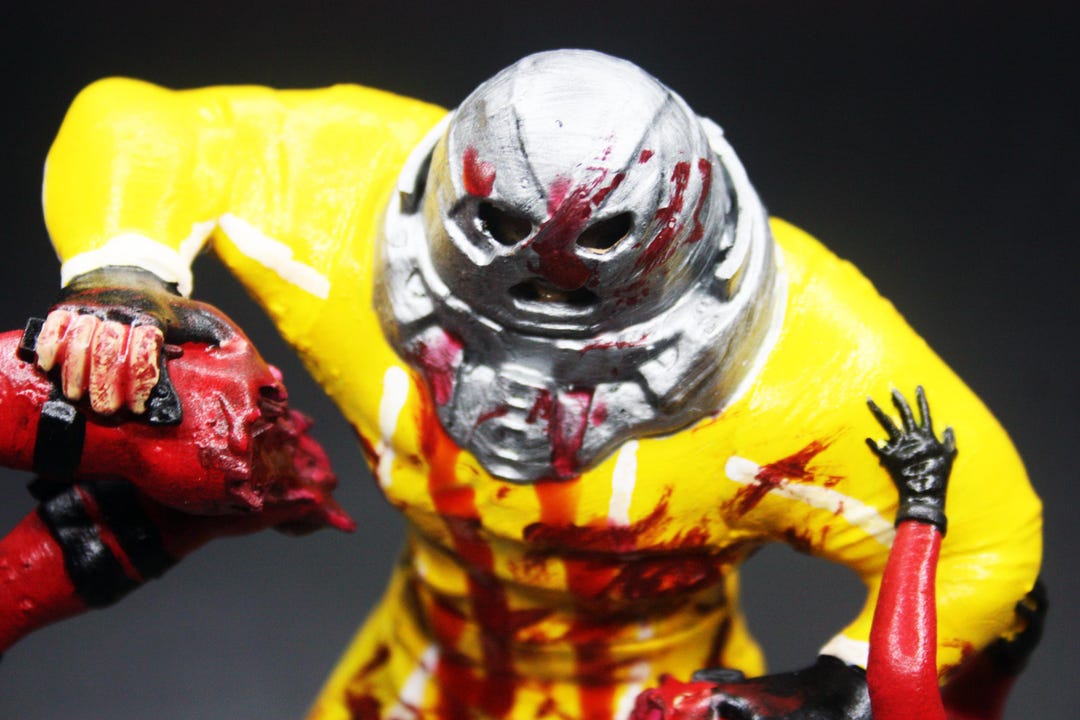Juggernaut and Deadpool 3D Printed Diorama Movie Scene Deadpool 2 Blood ...