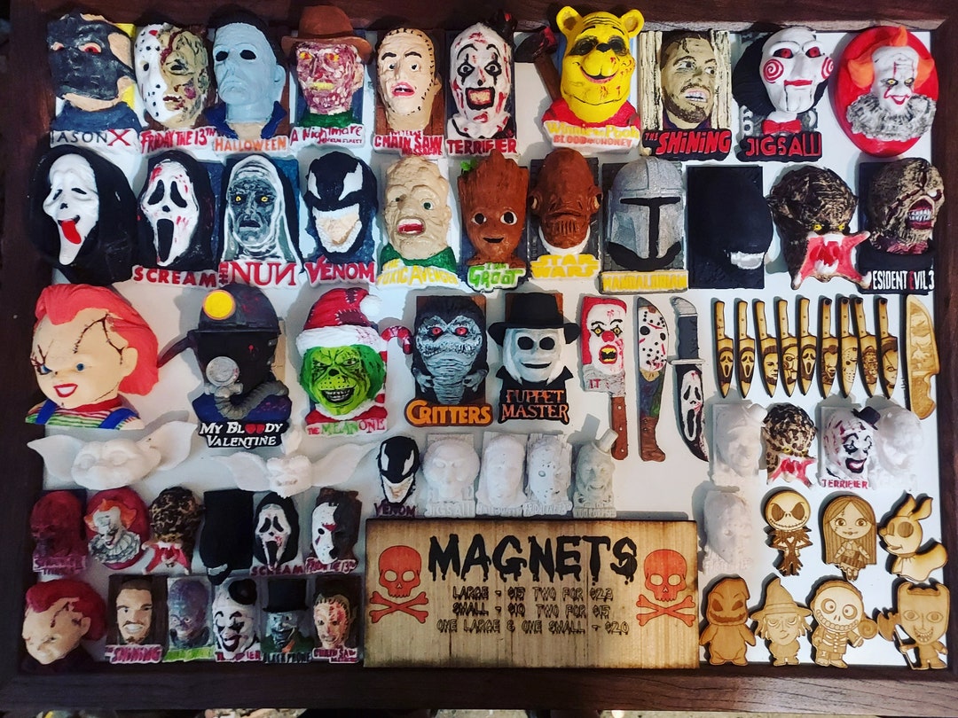 Horror Movie Magnets - Etsy