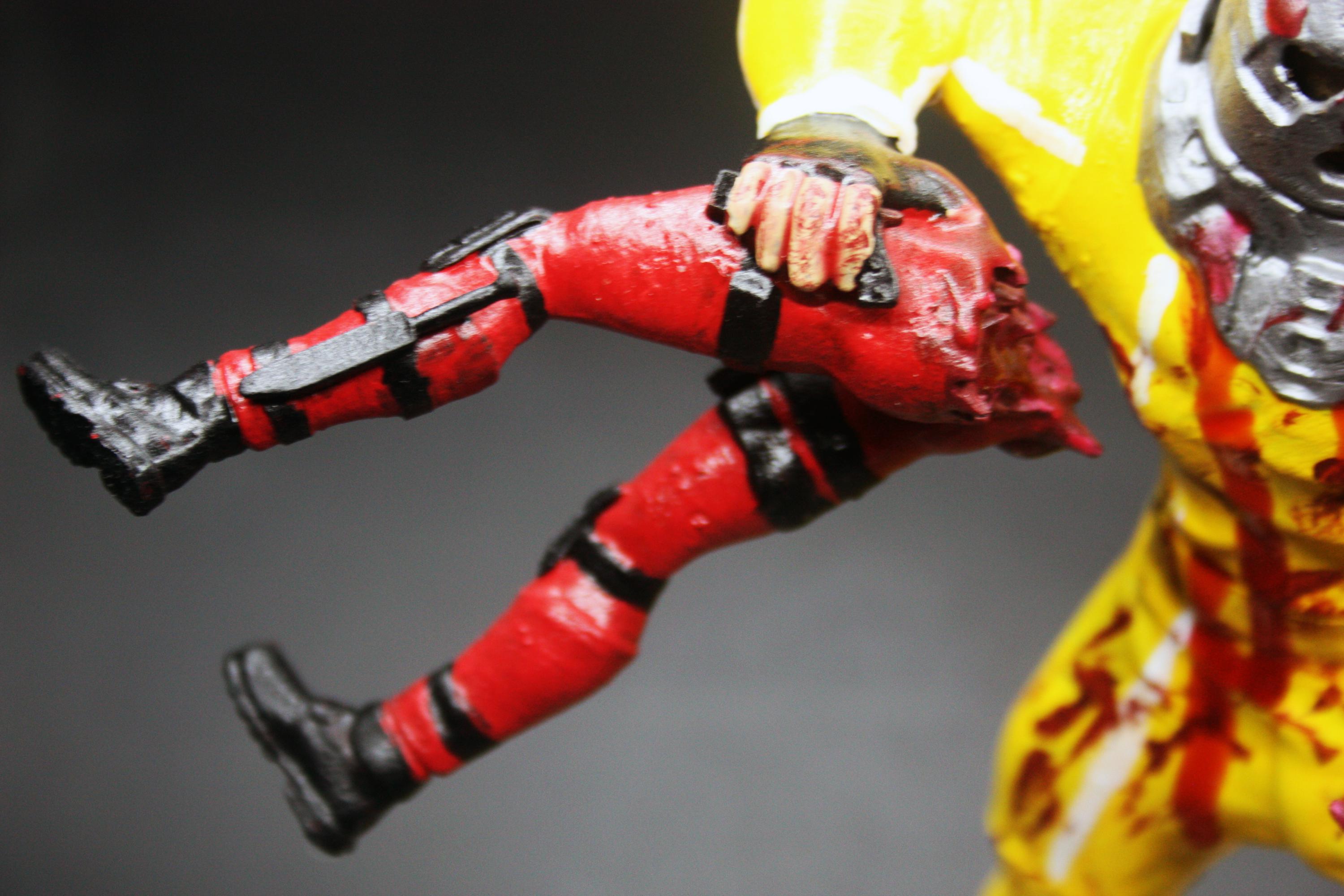 Juggernaut and Deadpool 3D Printed Diorama Movie Scene Deadpool 2 Blood ...