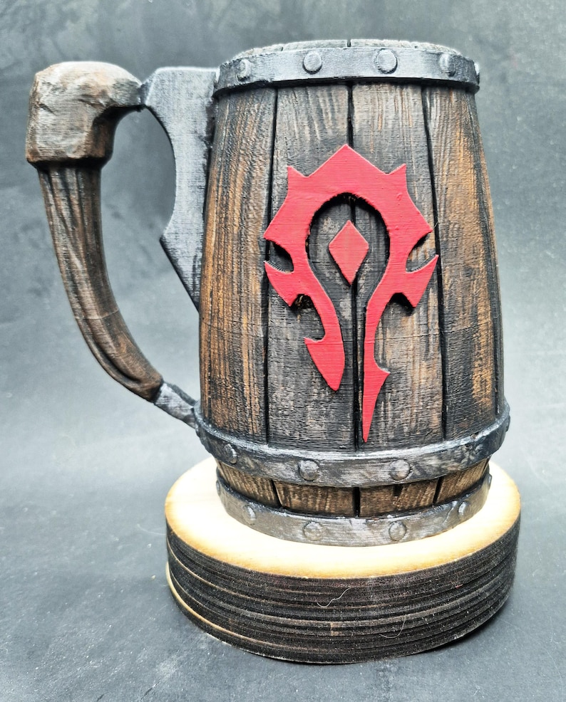 WOW Mug Can Holder: 3D Printed Gamer Stein - War Craft Cozy World - Etsy