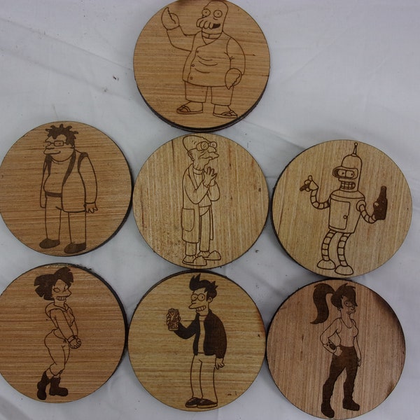 Cartoon Coasters - Etsy
