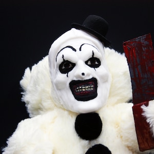Terrifier Horror Teddy Bear – Creepy Art the Clown Plush – Scary ...