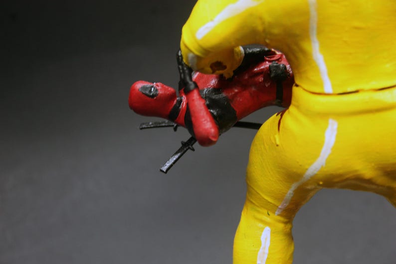 Juggernaut and Deadpool 3D Printed Diorama Movie Scene Deadpool 2 Blood ...