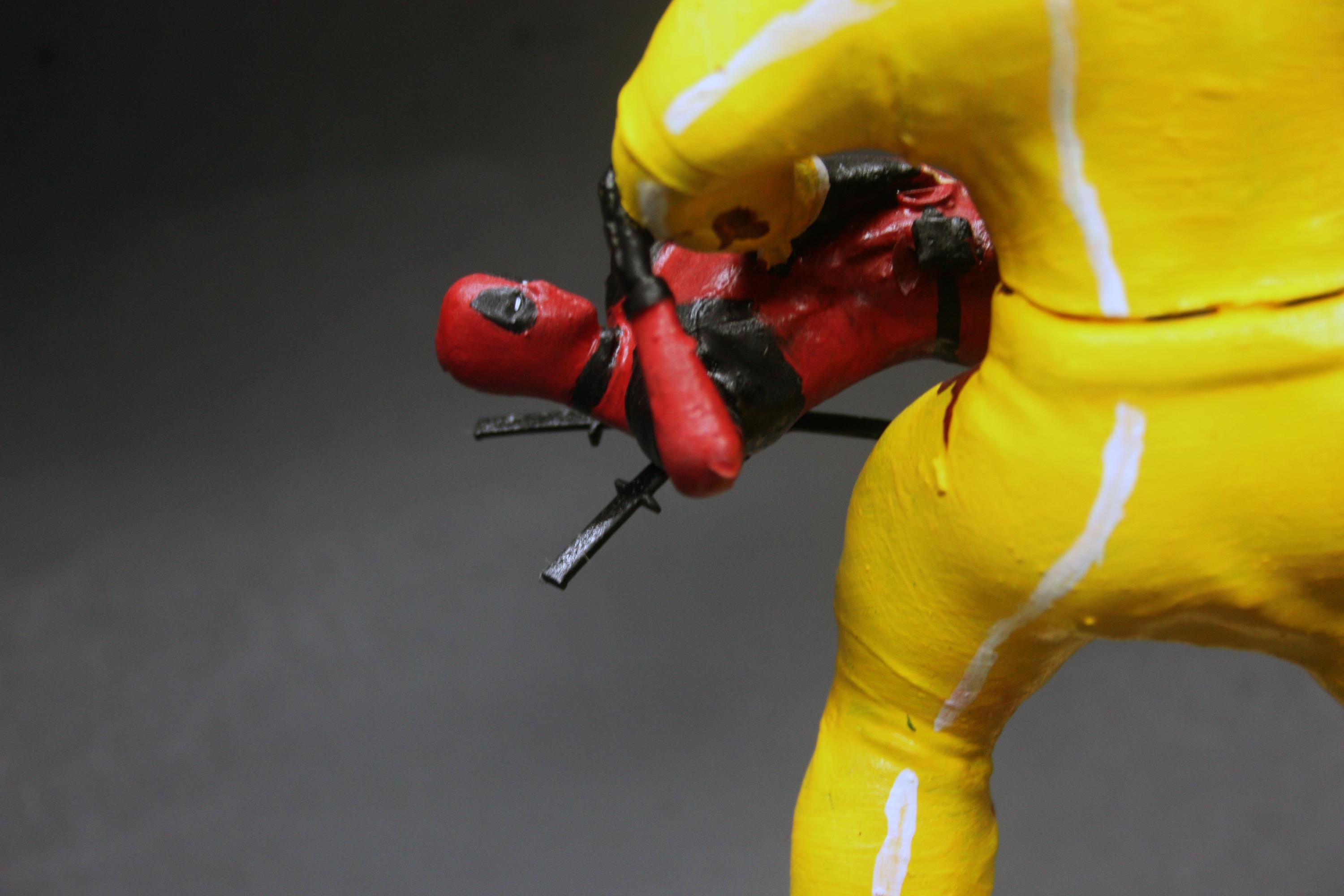 Juggernaut and Deadpool 3D Printed Diorama Movie Scene Deadpool 2 Blood ...