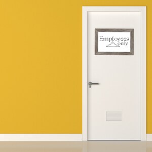 Employees Only Sign for Retail Shop Printable Signs for Small Business ...