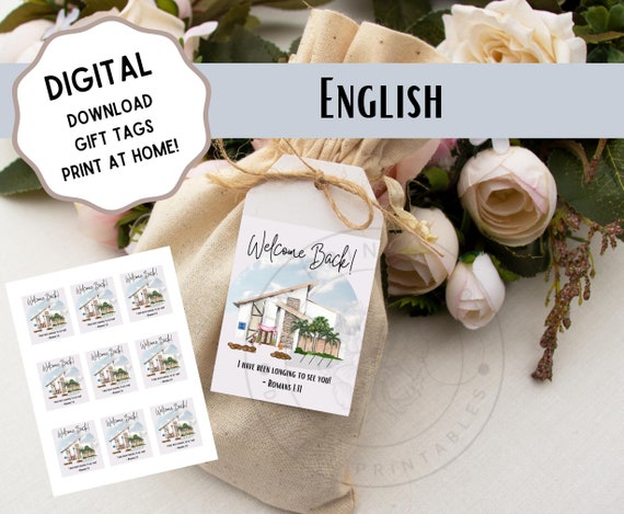 English Printable Welcome Back Gift Tags JW Stickers - Etsy
