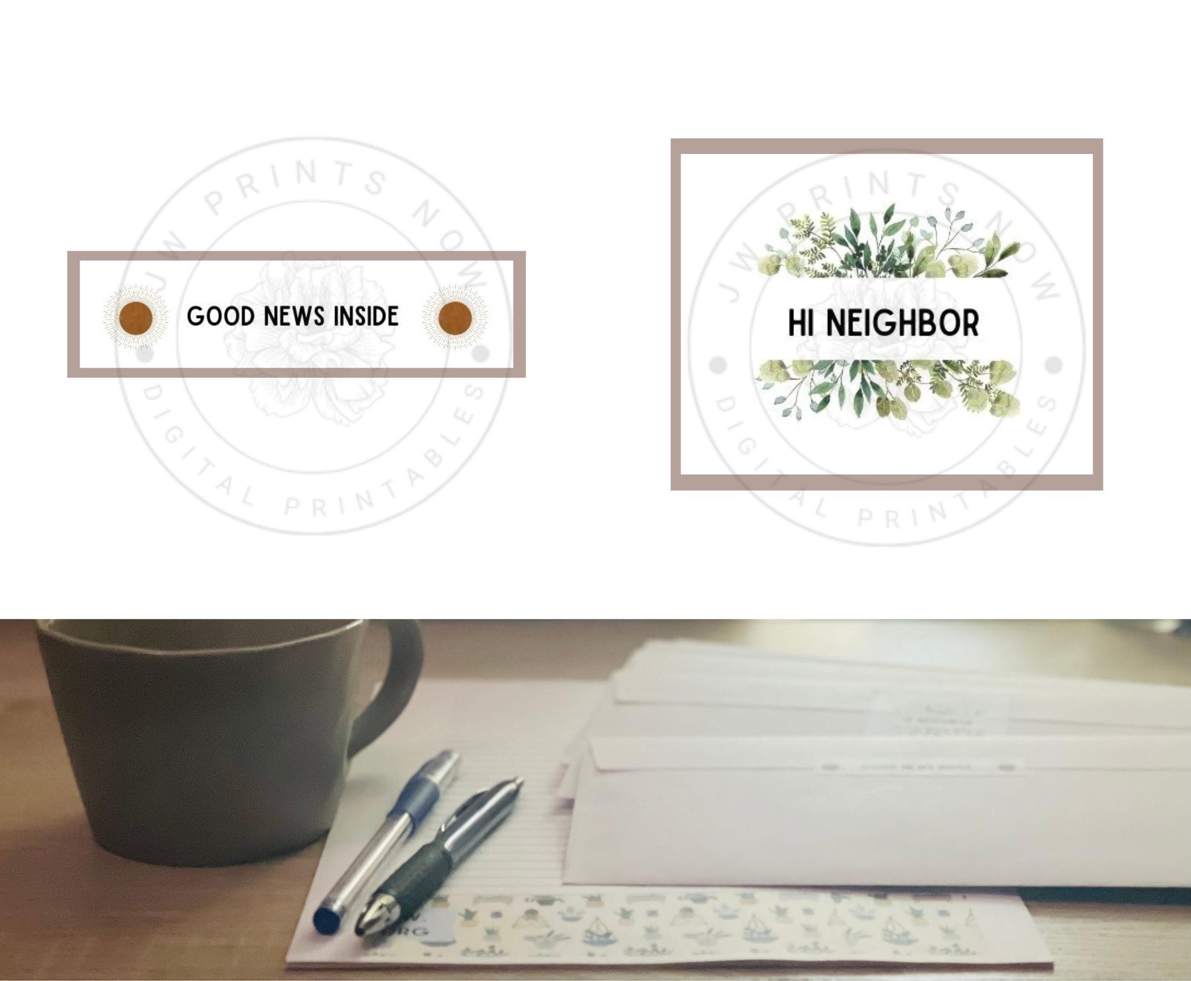 Printable JW Letter Writing Stickers Instant Download - Etsy