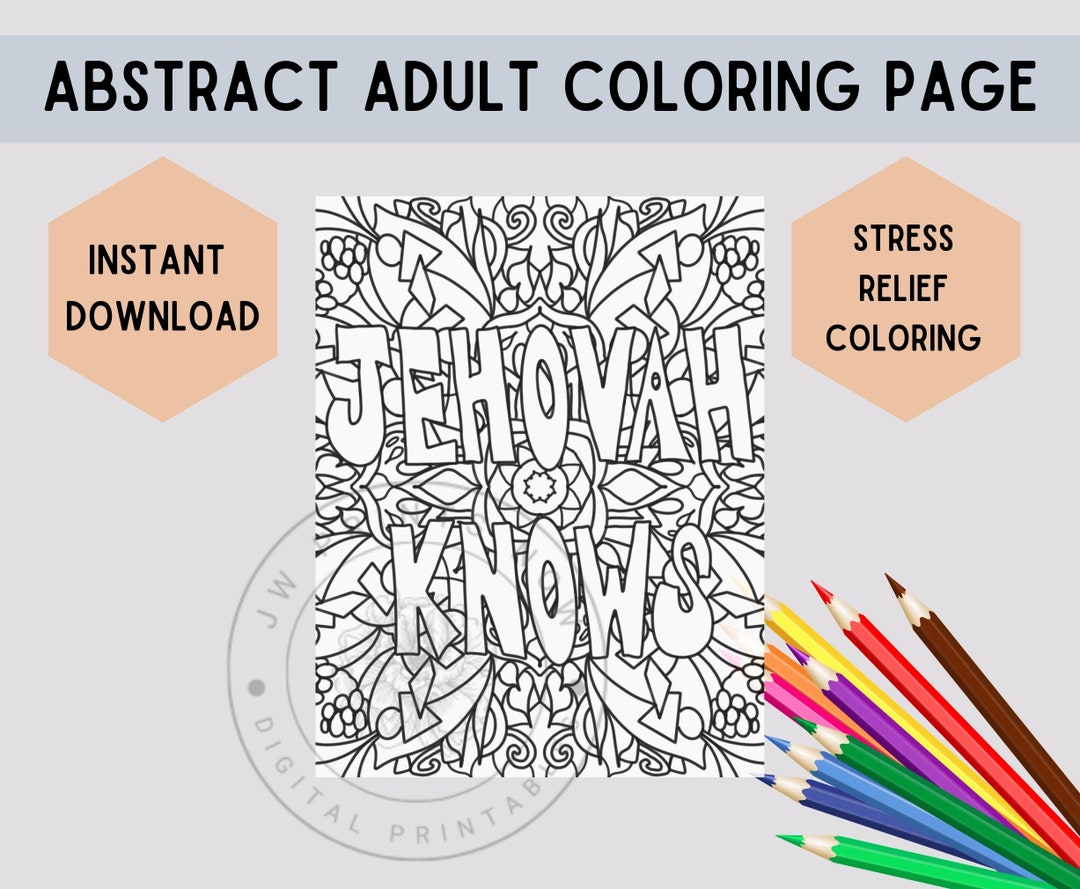 JW Adult Coloring Page: Resurrection Hope (digital Download) - Etsy