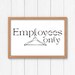 Employees Only Sign for Retail Shop Printable Signs for Small Business ...