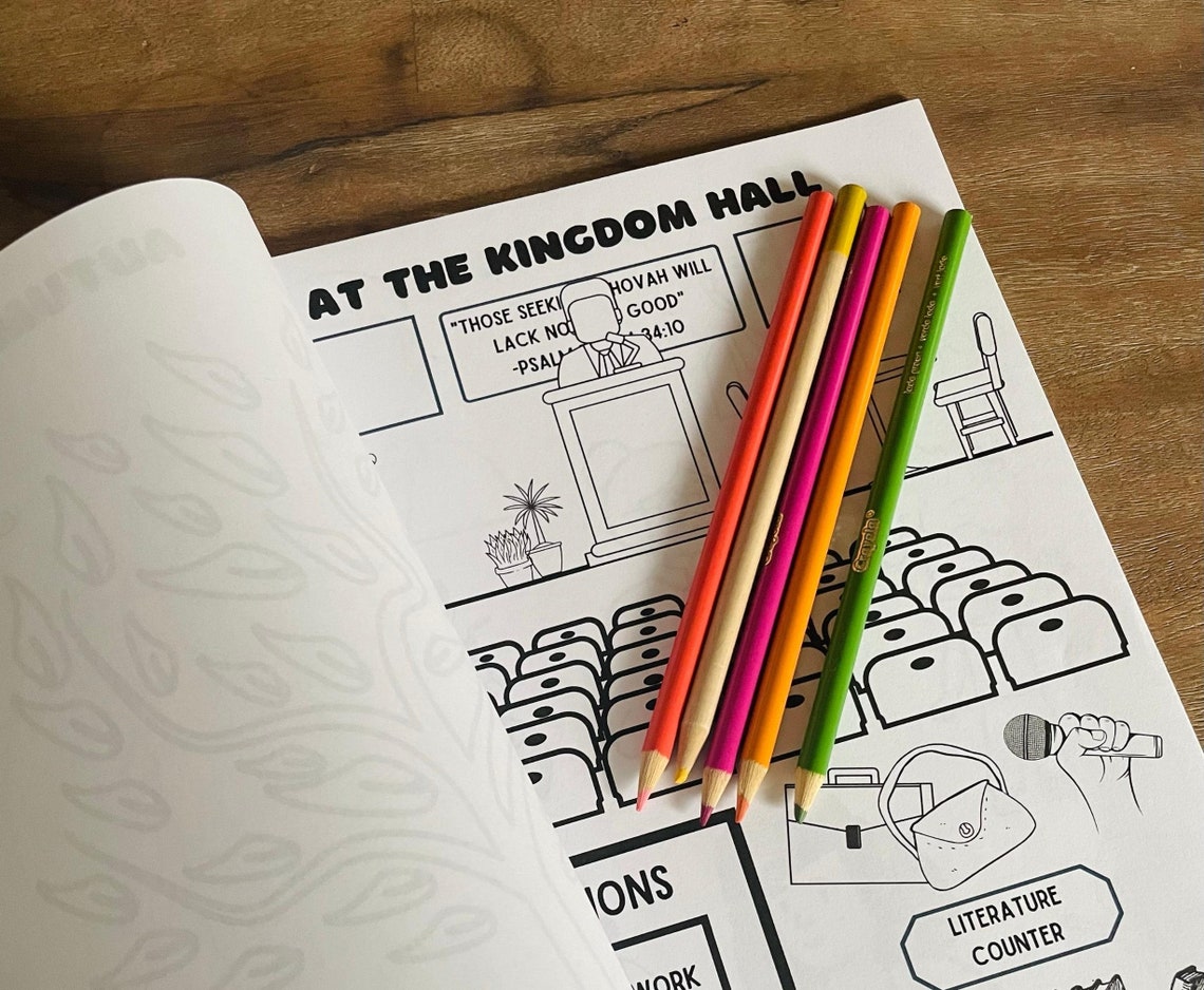 JW Kids Coloring Book: Meeting Workbook, Print-at-home (digital ...