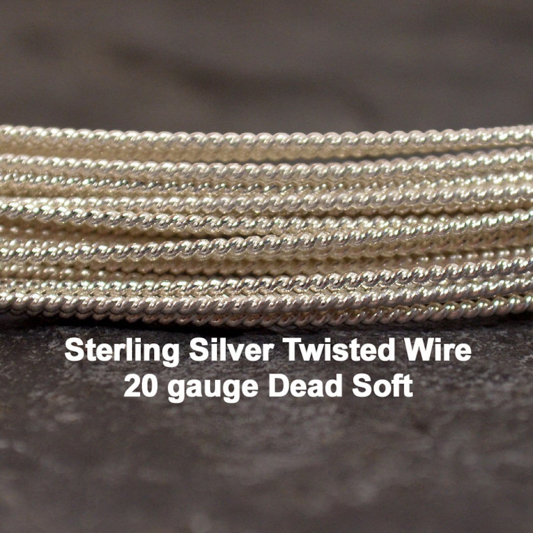 20ga Twisted Sterling Silver Wire - 20 Gauge - Dead Soft - Choose Your ...