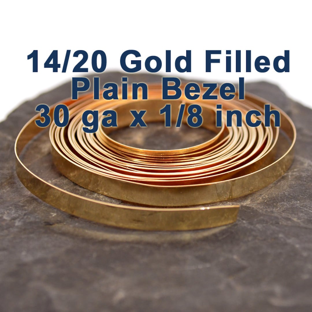 30ga X 1/8" Gold Filled Bezel Wire - Choose Your Length - Etsy